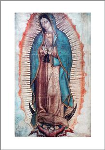 Life size Our Lady of Guadalupe Canvas Image – JKMI